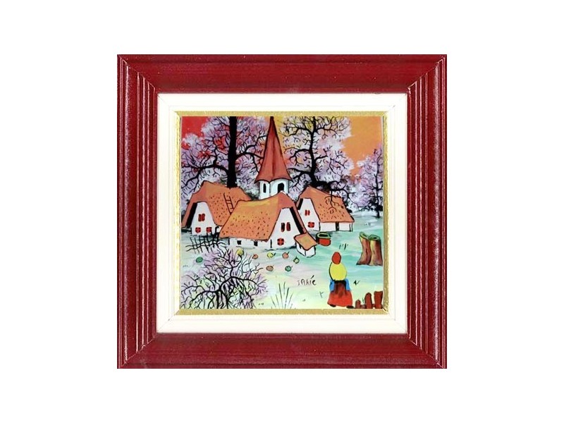NAIVA - ULJE NA STAKLU 10x10cm
