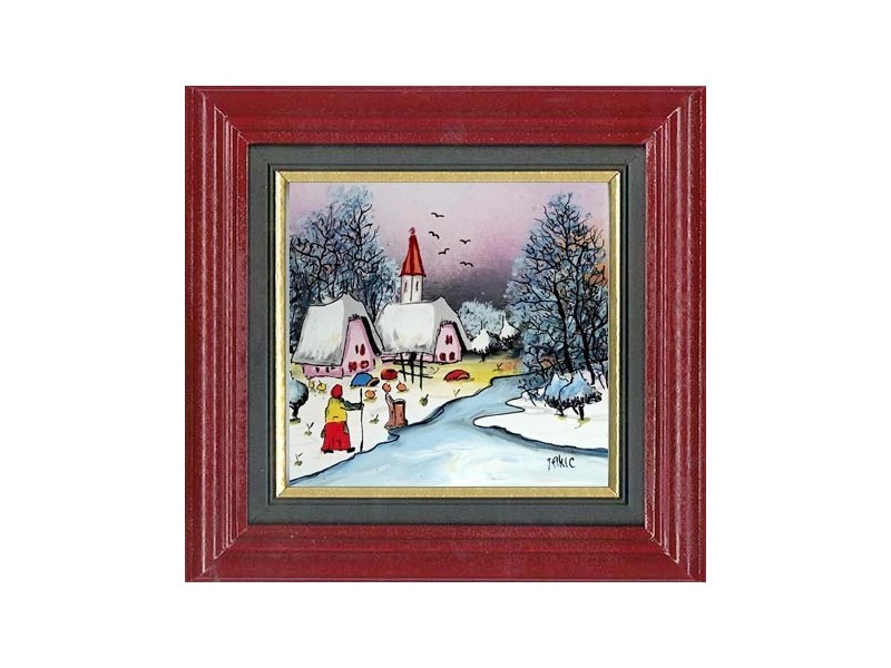 NAIVA - ULJE NA STAKLU 10x10cm