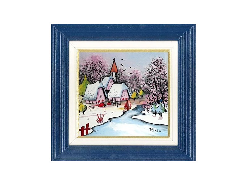 NAIVA - ULJE NA STAKLU 10x10cm