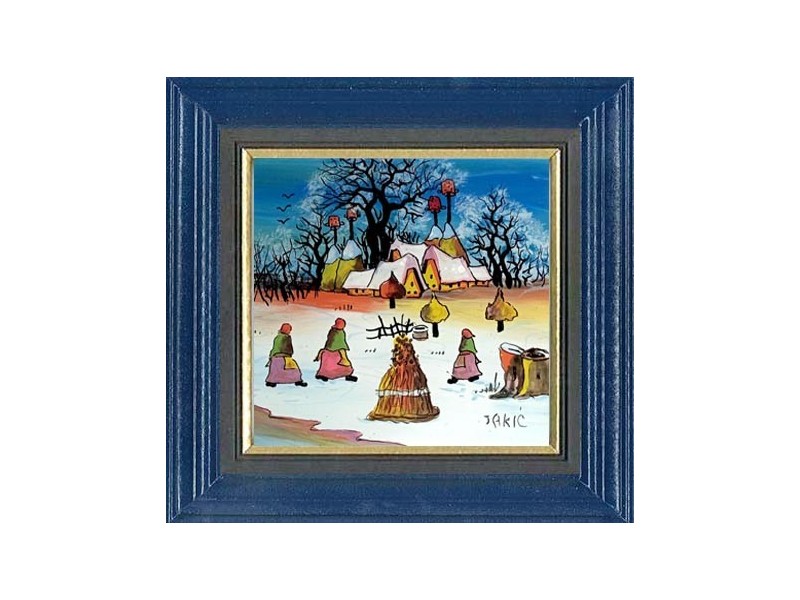 NAIVA - ULJE NA STAKLU 10x10cm