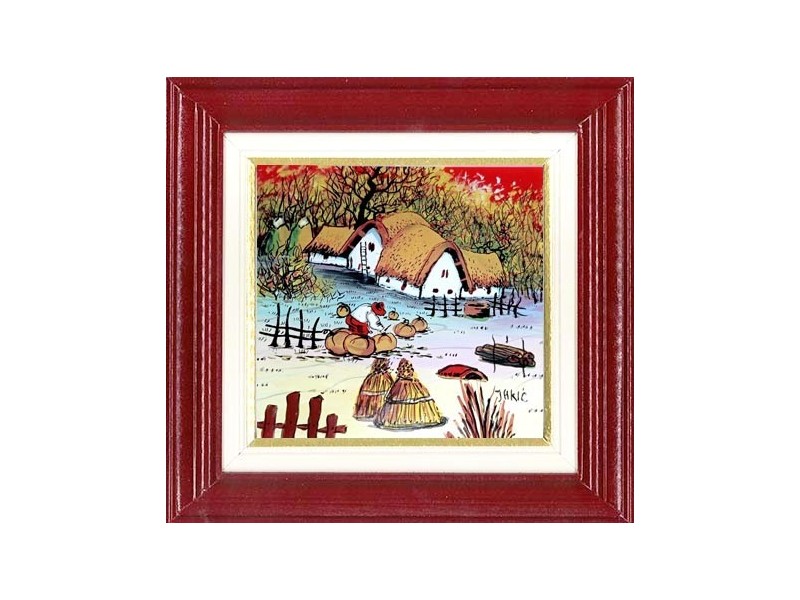 NAIVA - ULJE NA STAKLU 10x10cm