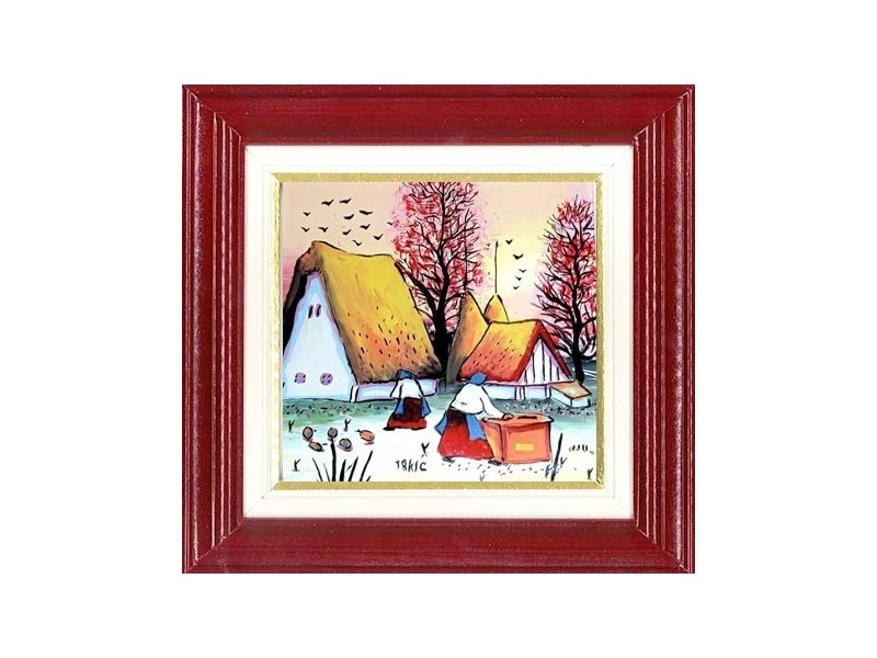 NAIVA - ULJE NA STAKLU 10x10cm