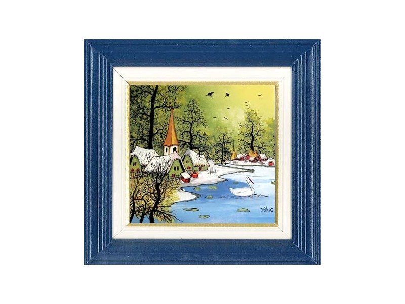 NAIVA - ULJE NA STAKLU 15x15cm