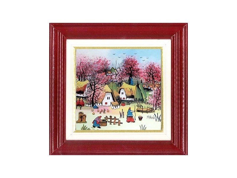 NAIVA - ULJE NA STAKLU 15x15cm