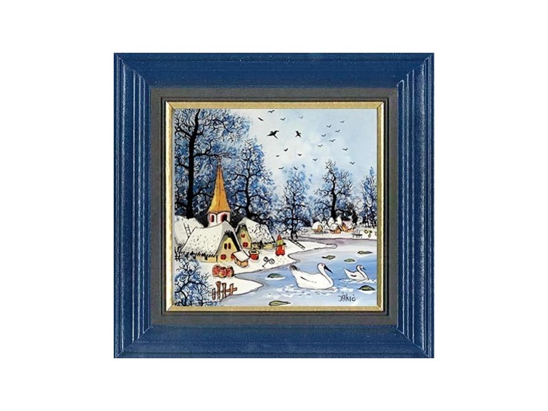 NAIVA - ULJE NA STAKLU 15x15cm