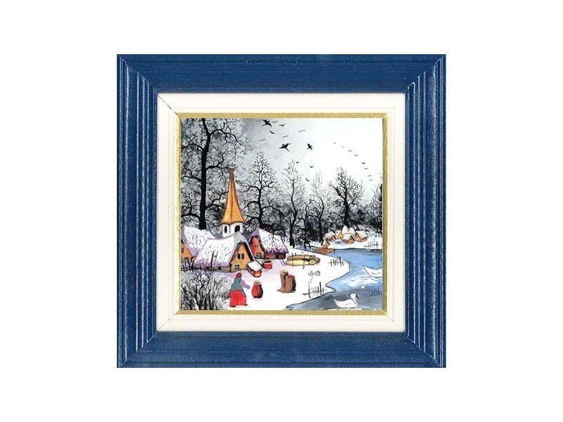 NAIVA - ULJE NA STAKLU 15x15cm