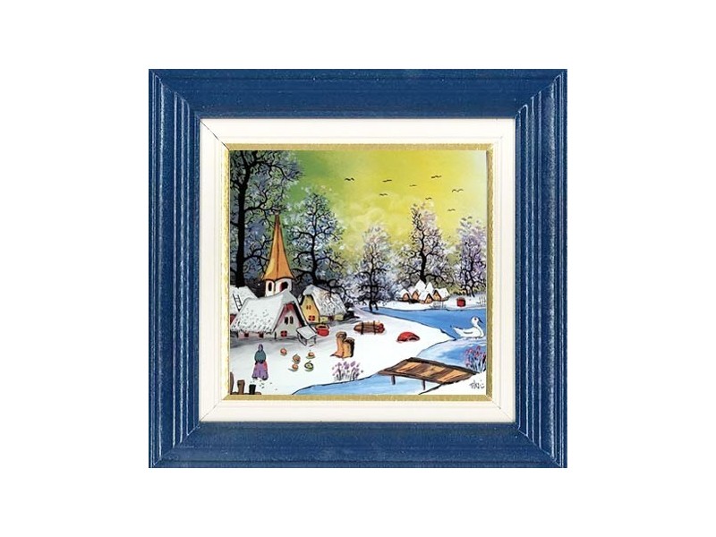 NAIVA - ULJE NA STAKLU 15x15cm