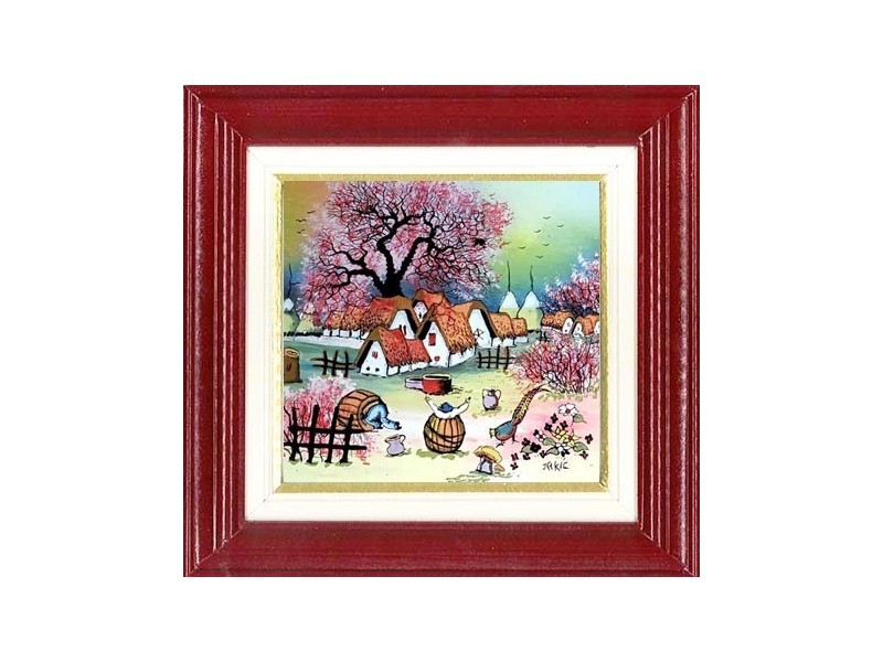NAIVA - ULJE NA STAKLU 16x16cm