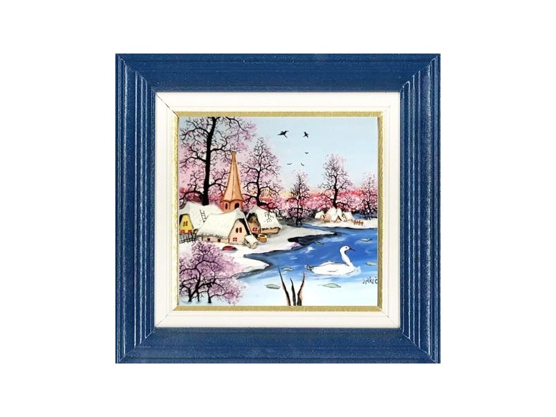 NAIVA - ULJE NA STAKLU 16x16cm