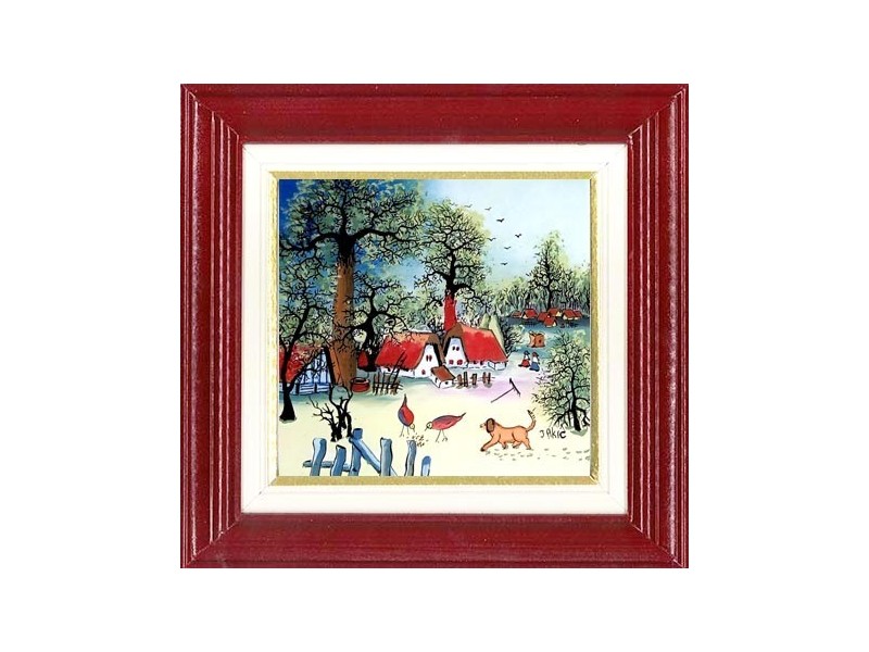 NAIVA - ULJE NA STAKLU 16x16cm
