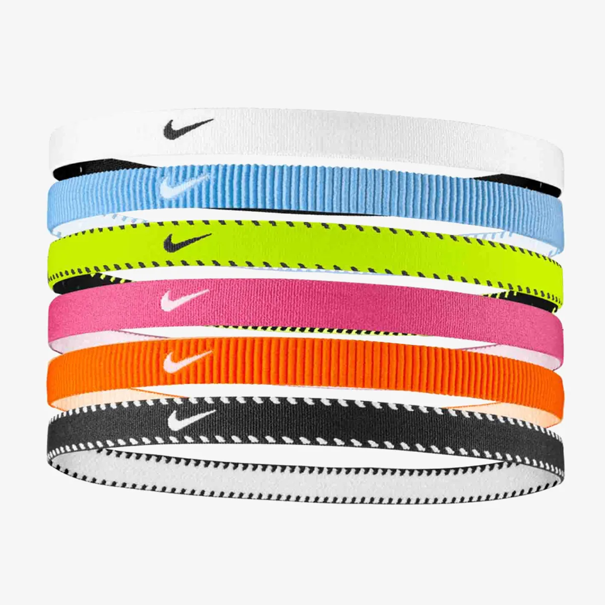 NIKE TRAKA ZA GLAVU NIKE FLEX CLASSIC HEADBANDS 6PK VOLT/VIV