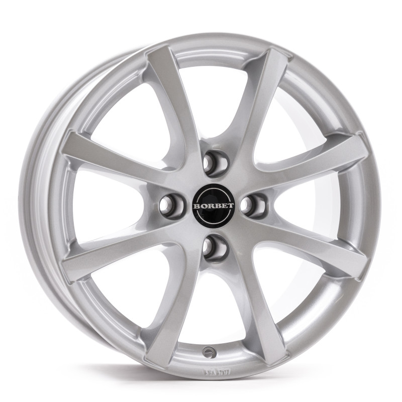 BORBETLV4 CRYSTAL SILVER 15x6.5-4/100