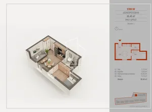 Prodaja Stan - Beograd, Zvezdara: Cvetanova ćuprija - Veliki Mokri Lug