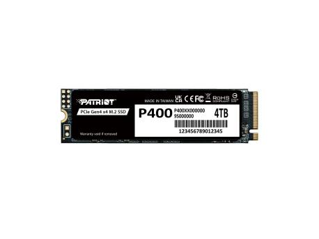 PATRIOT SSD M.2 NVMe 4TB 7000MBS/4800MBS P400LP4KGM28H