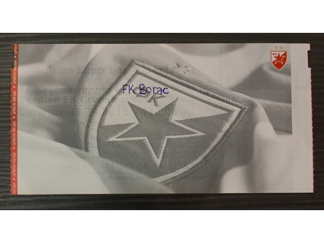 FUDBAL: CRVENA ZVEZDA - BORAC (Cacak) 09.04.2015