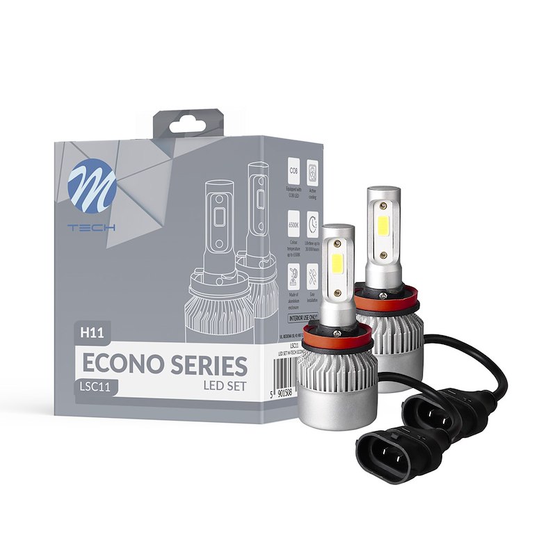 MTECH ECONO SERIES – LED SIJALICE SA VENTILATOROM H11 / 2KOM.