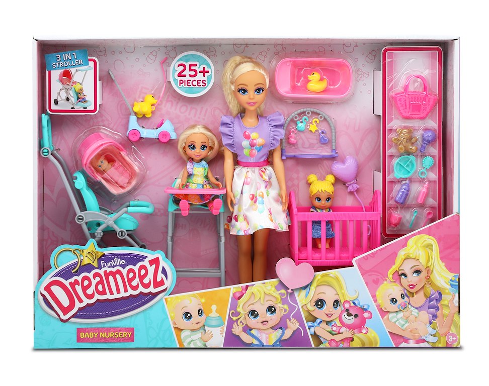 Dreameez Babysitting set s lutkom