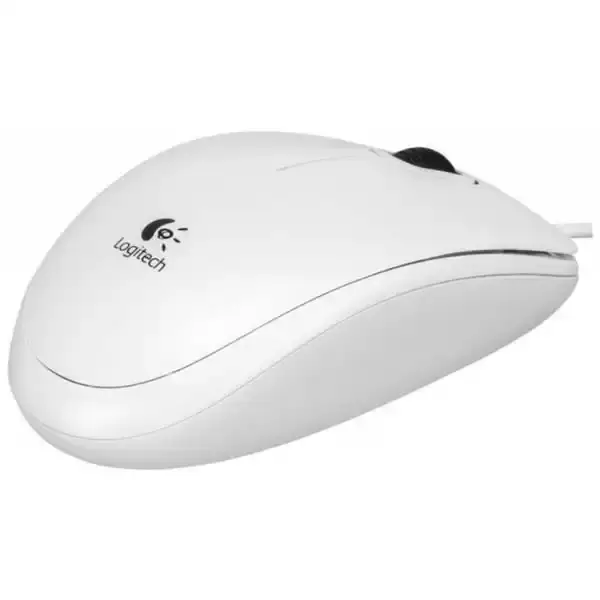 MIŠ LOGITECH B100 USB 800DPI, BELI – OPTIČKI