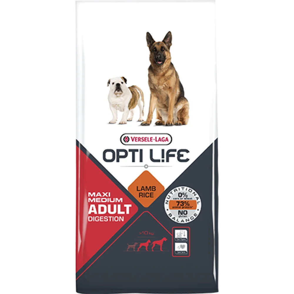 Opti Life hrana za pse Adult Digestion Medium&Maxi - Jagnjetina 2.5kg