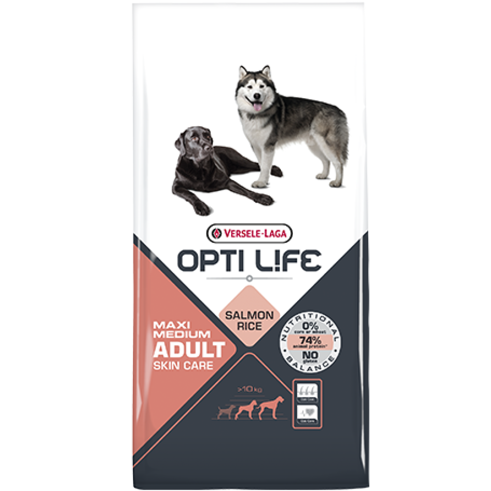 Opti Life hrana za pse Adult Skin Care Medium&Maxi - Losos 2.5kg