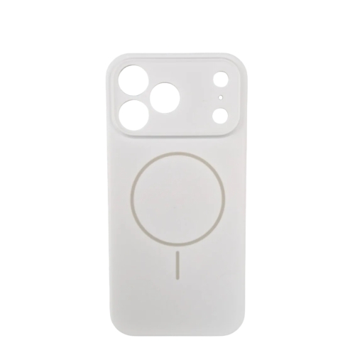 SILIKONSKA FUTROLA MAGSAFE LUX IPHONE 17 PRO BELA