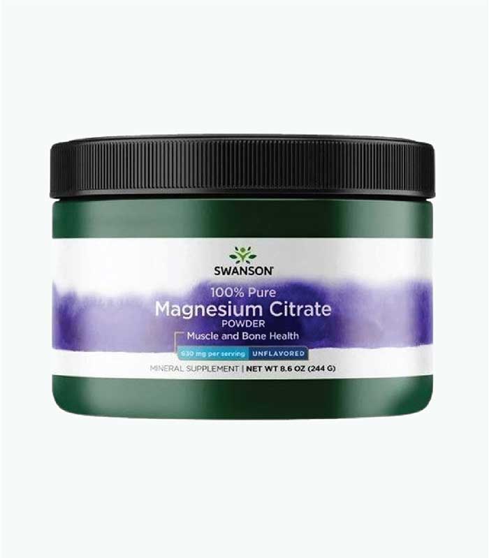Swanson 100% Pure Magnesium Citrate Powder