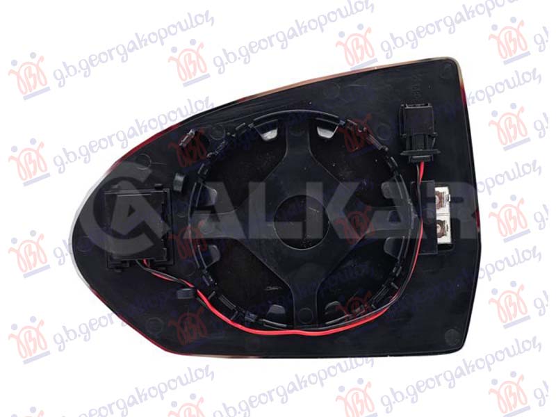 STAKLO RETROVIZORA SA GREJACEM (MRTAV UGAO) (2+2 PIN) (KONVEKSNO STAKLO) Desna str. MG 4 (2022-) (OEM: 11218204)