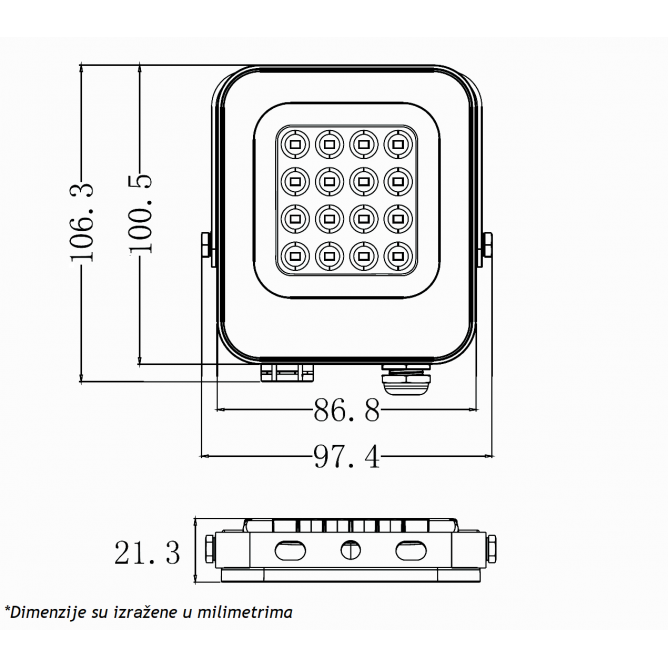 LED REFLEKTOR IK03 10 W 6500K