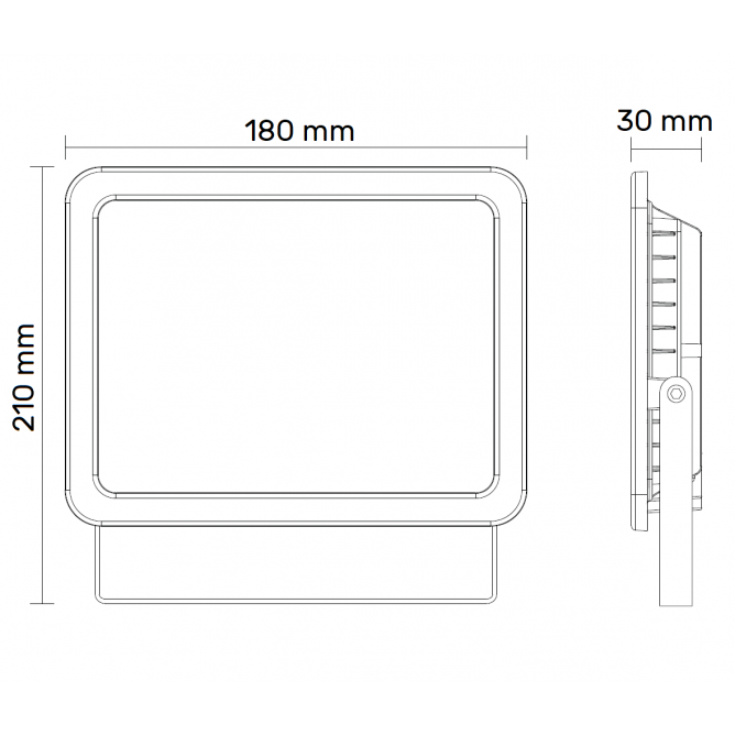LED REFLEKTOR BR-FL50W-04A2 CRNI