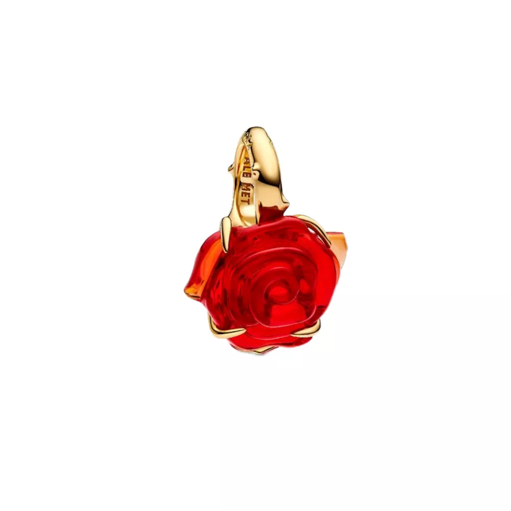 764018C01 PANDORA Disney Beauty and the Beast Enchanted Rose privezak