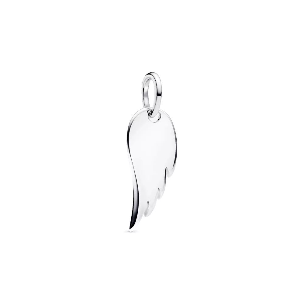 394014C00 PANDORA Engravable Angel Wing Tag privezak