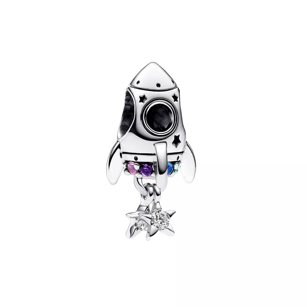 792831C01 PANDORA bead Space rocket of love privezak