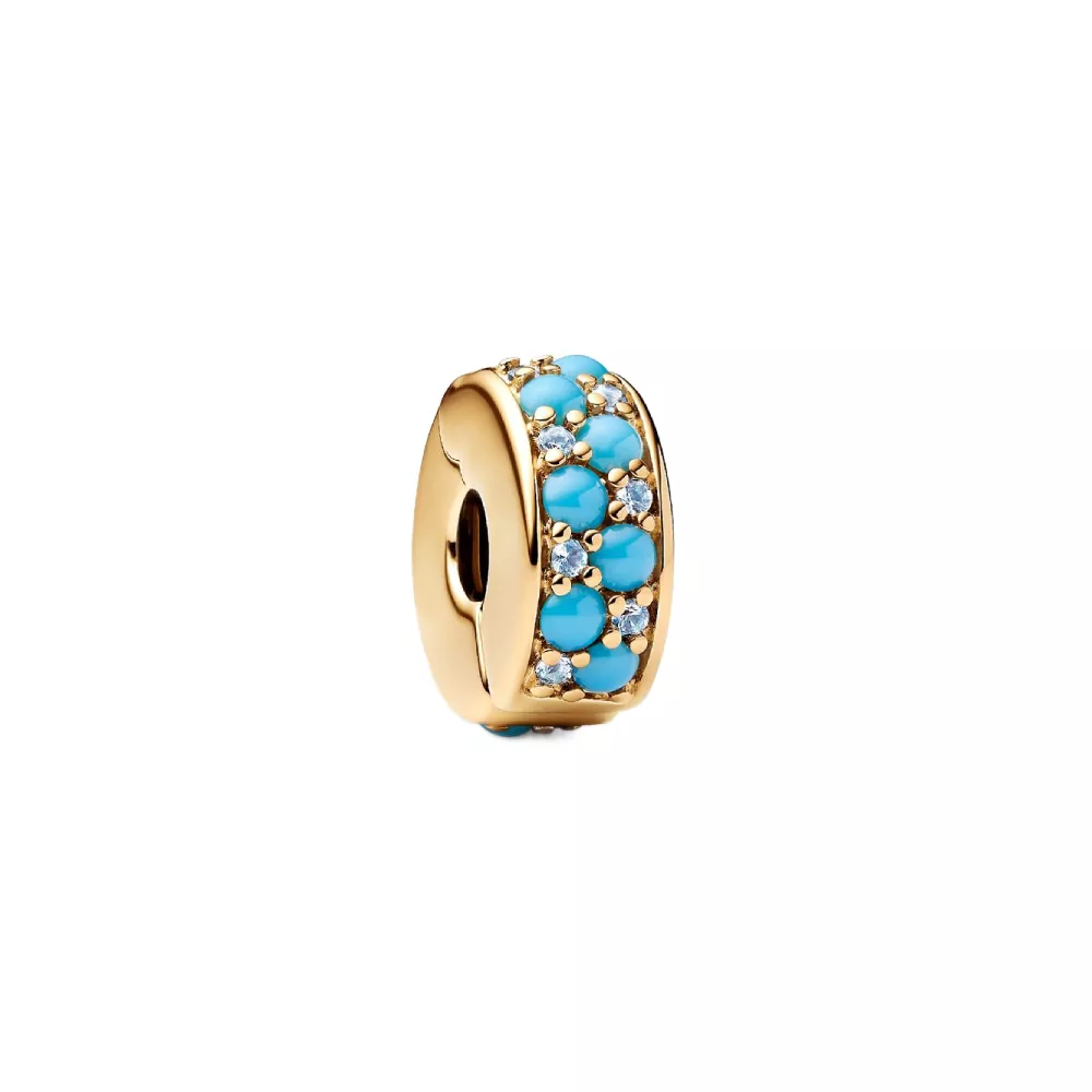 763902C01 PANDORA Aqua Blue Clip ženski privezak