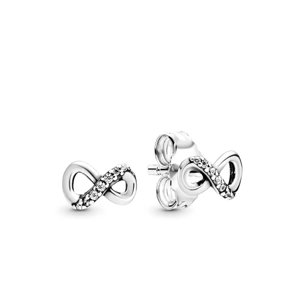 PANDORA 298820C01 Sparkling Infinity Stud ženske minđuše
