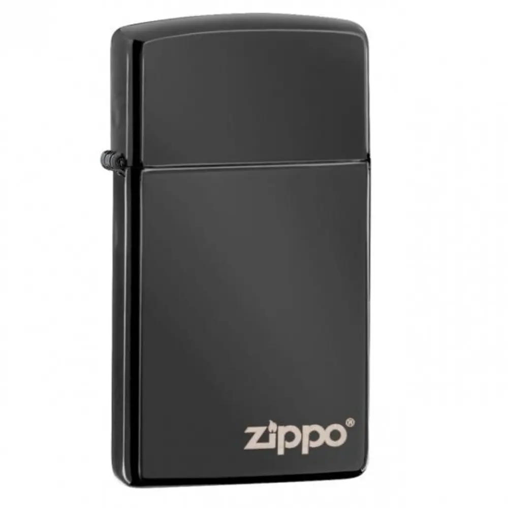 28123ZL ZIPPO Upaljač – Slim Ebony Logo