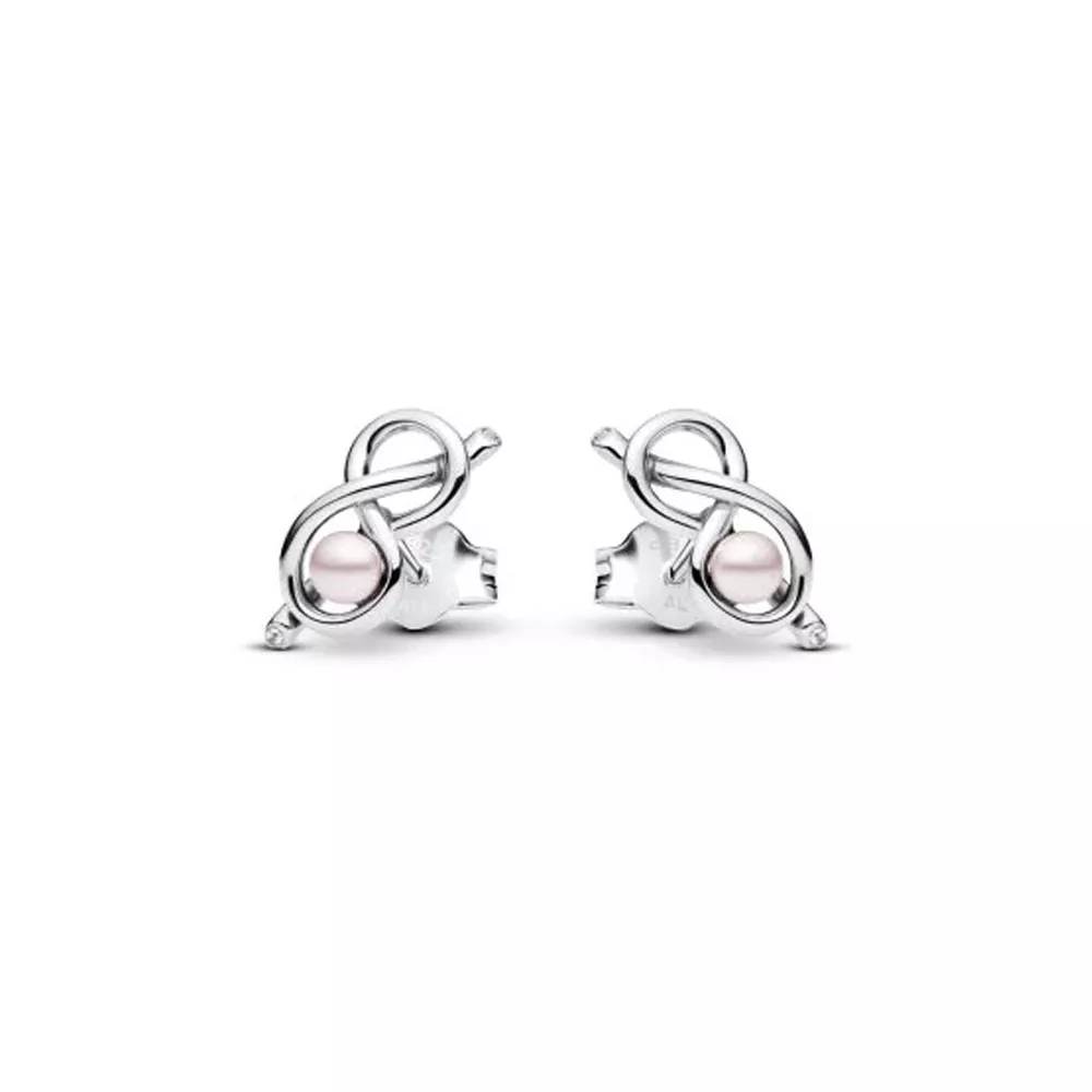 293761C01 PANDORA Infinity Knot Stud ženske minđuše