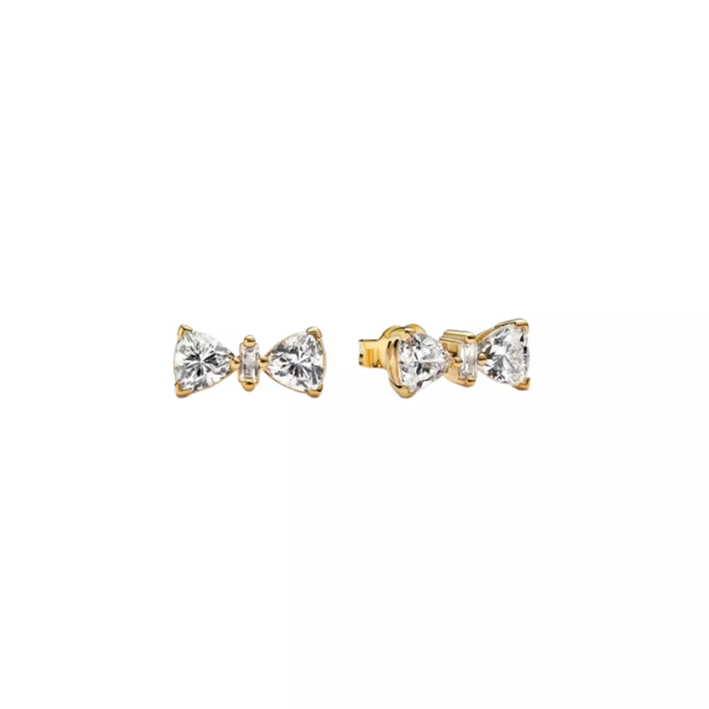263507C01 PANDORA Sparkling Bow Stud ženske minđuše