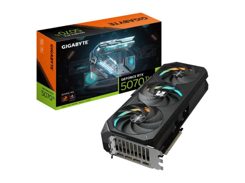 GIGABYTE NVIDIA GEFORCE RTX 5070 TI GAMING 16GB 256BIT GV-N507TGAMING-16GD