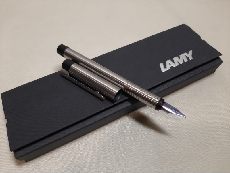 LAMY LOGO " BAUHAUS " GERMANY NALIV PERO METAL SREBRNO