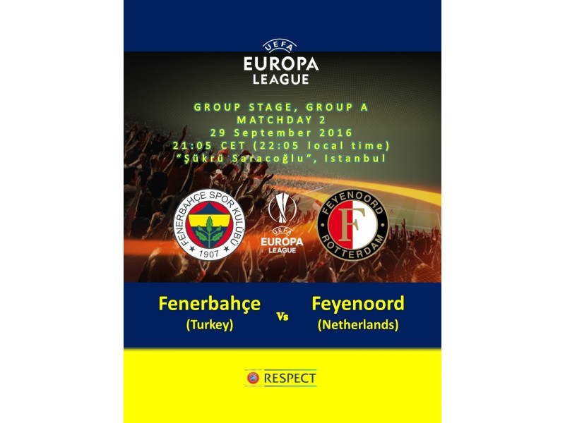 2016, FENERBAHCE - FEYENOORD! Liga Evrope.