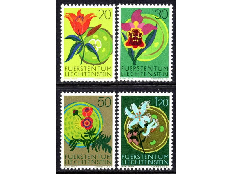 Liechtenstein Furstentum 1970. Flora
