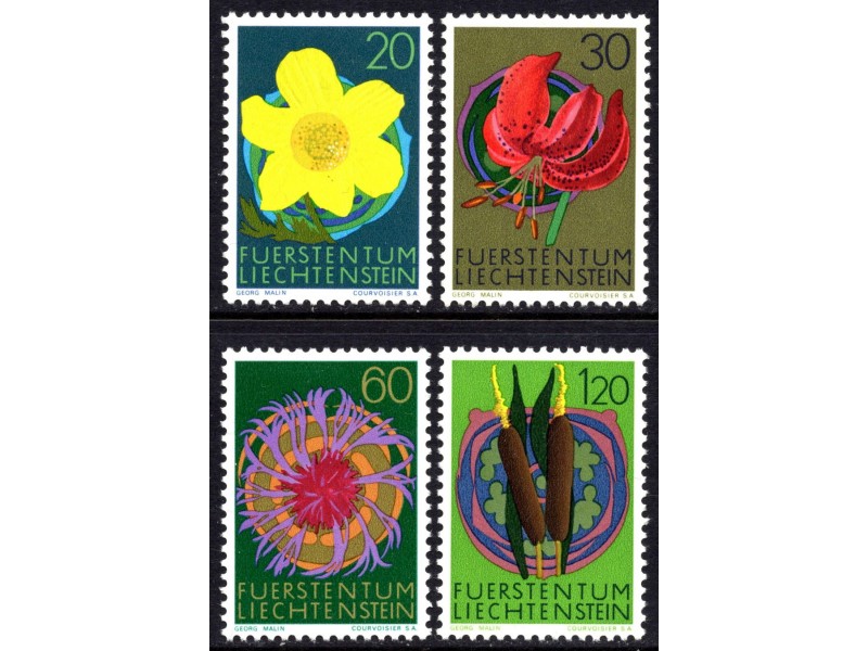 Liechtenstein Furstentum 1972. Flora