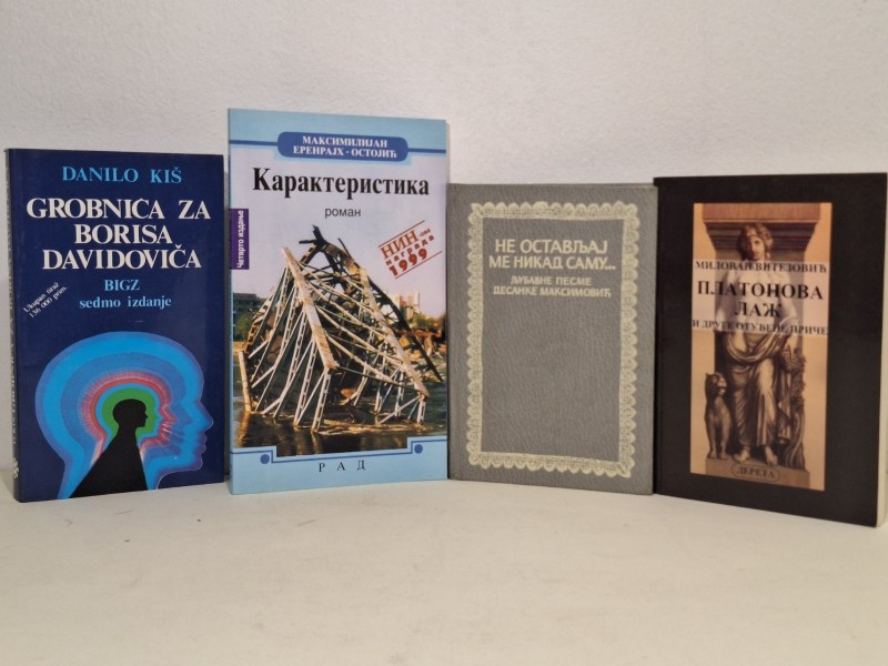 LOT 4 NOVE KNJIGE TOTALNA RASPRODAJA KNJIGA AKCIJA