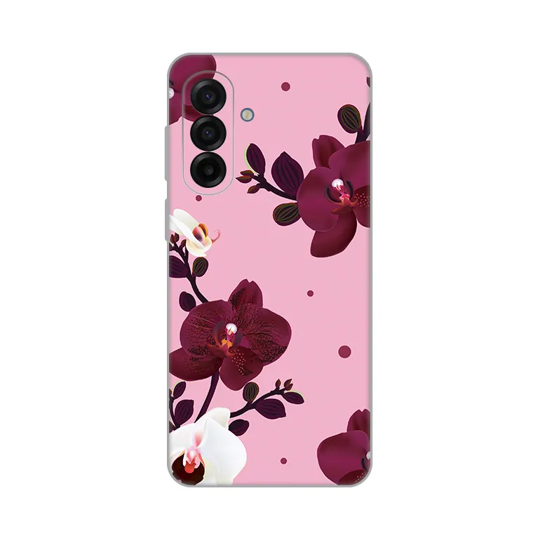Maska Silikonska Print Skin za Samsung A175F Galaxy A17 Pink Orchid