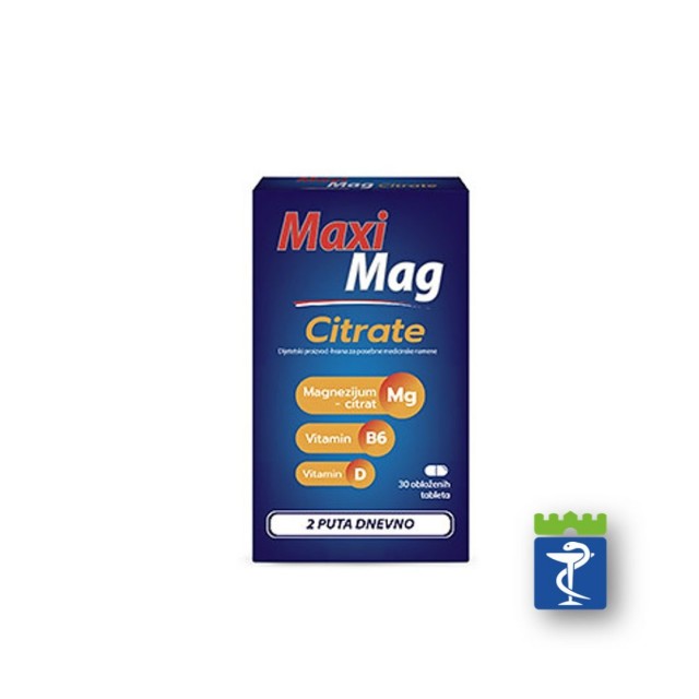 MAXI MAG CITRATE 30 TABLETA