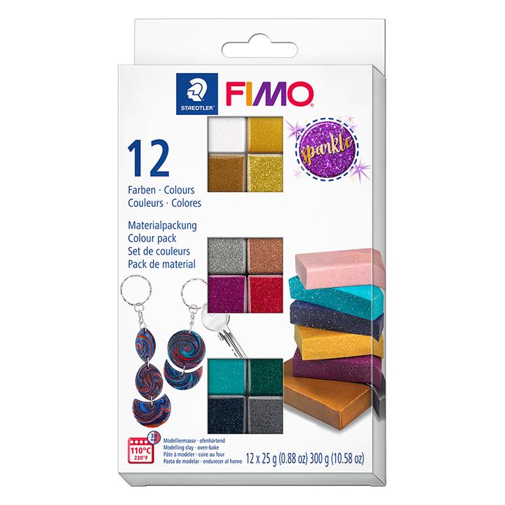 Set od polimerne gline FIMO Effect, sjajne boje
