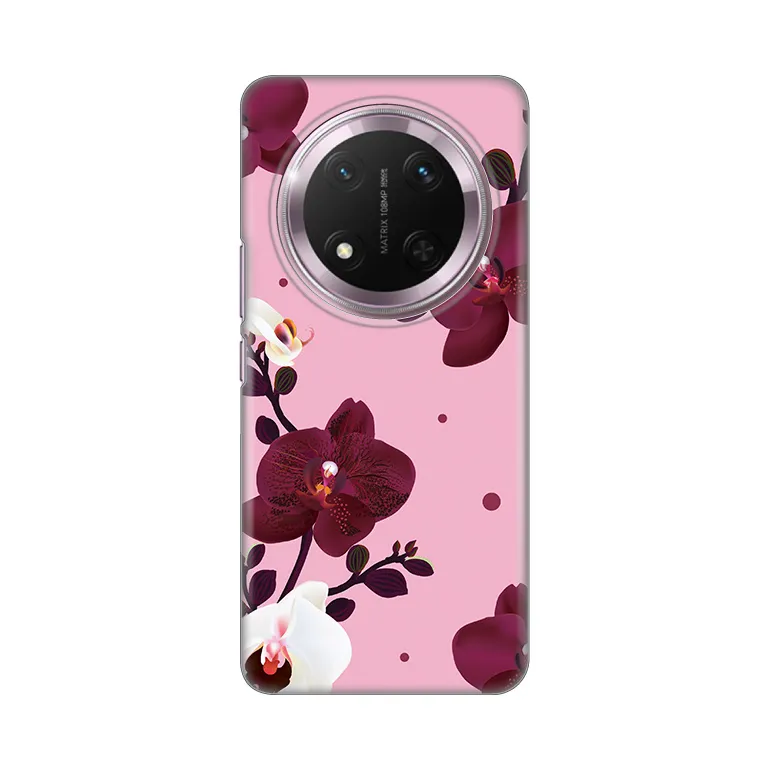 Maska Silikonska Print Skin za Honor Magic 7 Lite Pink Orchid
