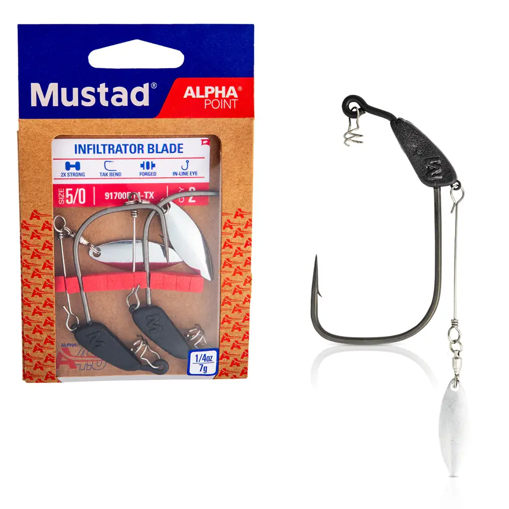 MUSTAD INFILTRATOR WEIGHTED BLADE SWIM HOOK