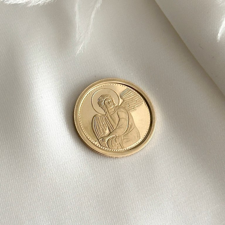 Beli Anđeo, zlatnik finoće 585/1000 i težine 2.5 gr