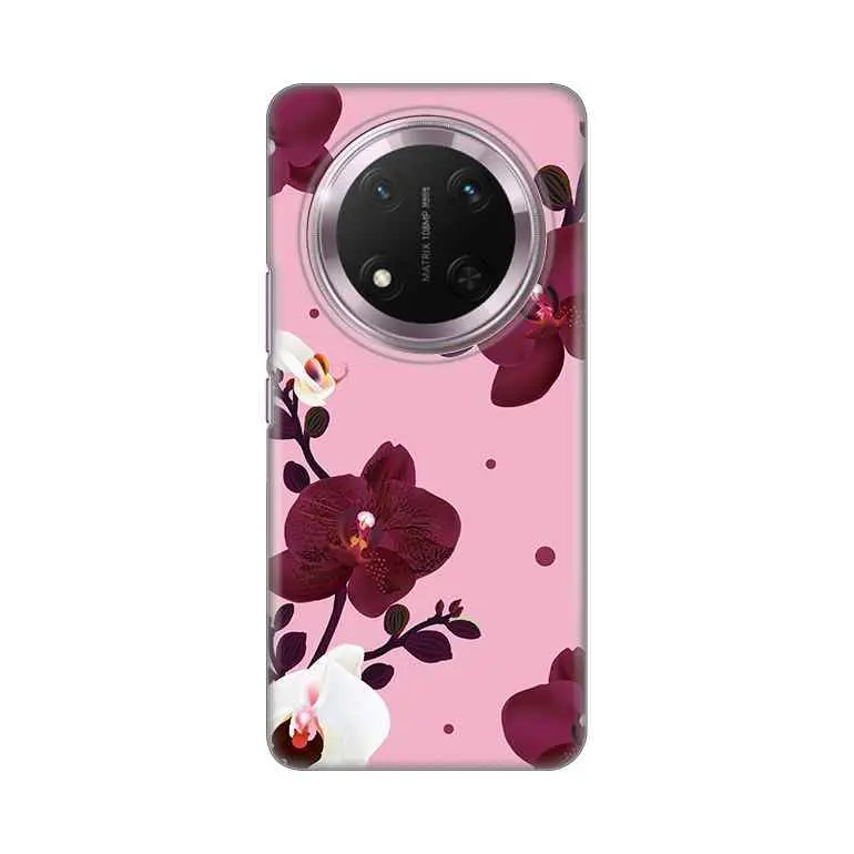 Maska silikon Print za Honor Magic 7 Lite Pink Orchid